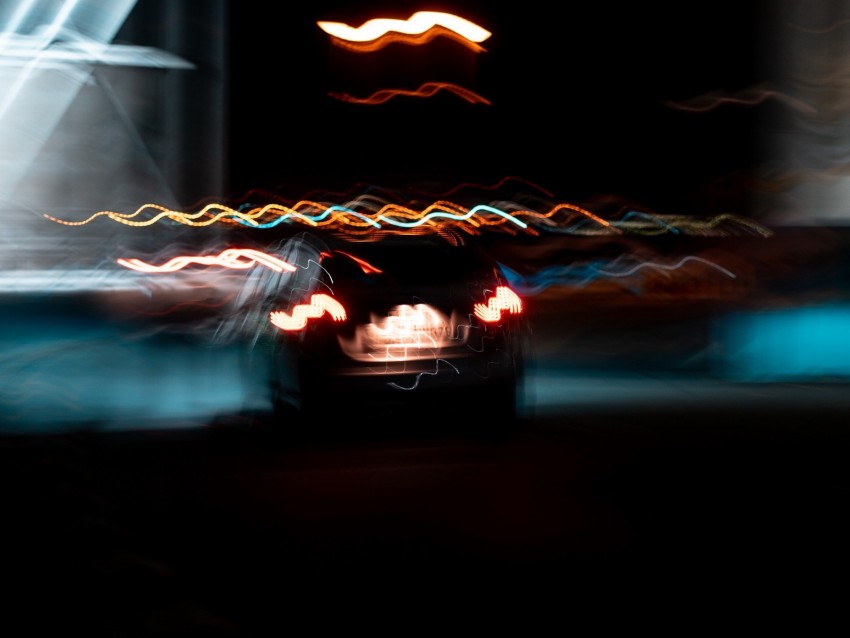 Free download | HD PNG lights blur distortion dark 4k wallpaper | TOPpng