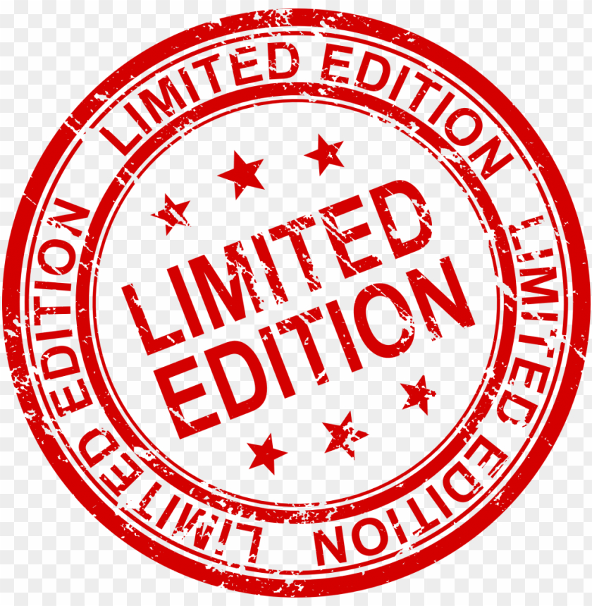Free download | HD PNG red limited edition stamp circular with worn ...