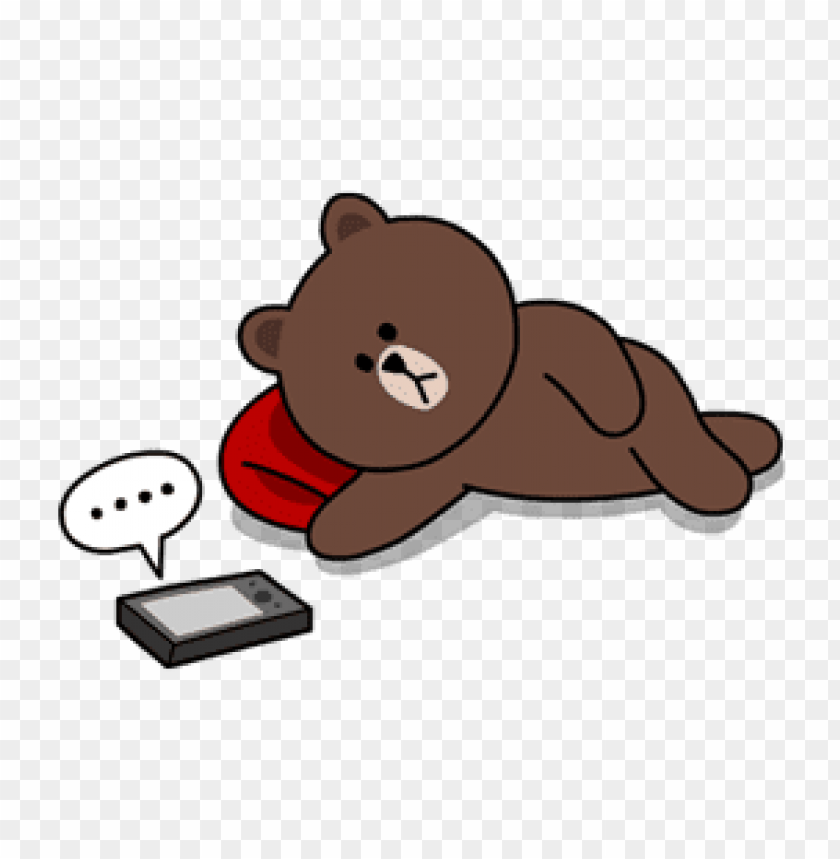 Sticker Line Brown Png
