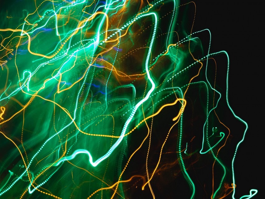 Free download | HD PNG lines intermittent glow green 4k wallpaper | TOPpng
