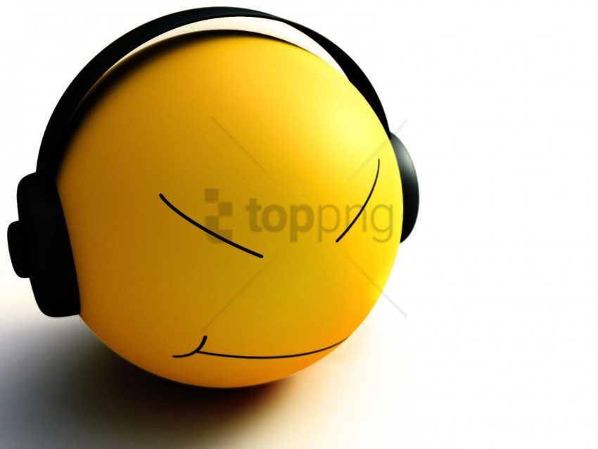 Free download | HD PNG listen music smiley wallpaper background best ...
