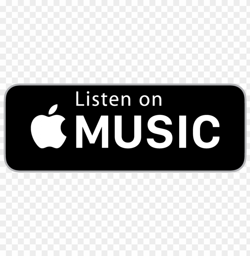 Free download | HD PNG listen on apple music badge vector | TOPpng