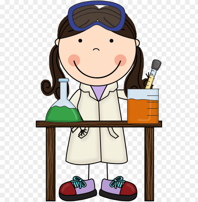 Free download | HD PNG little girl scientist clipart scrappin doodles ...