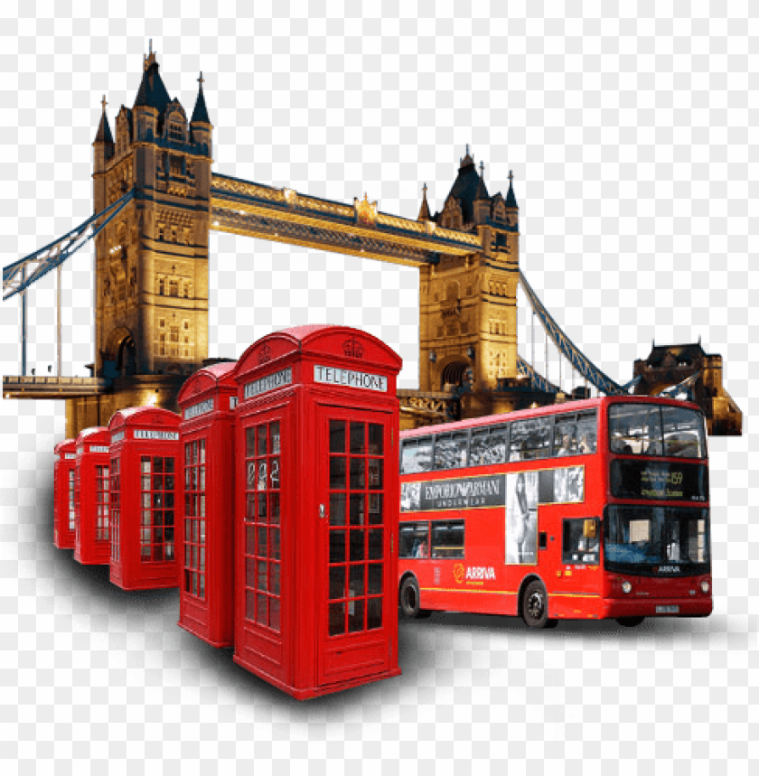 Free download | HD PNG london scene with bus and big ben png clipart ...