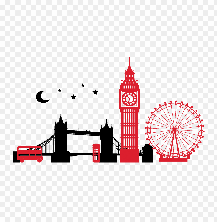 Free download | HD PNG london skyline with big ben and ferris wheel png ...