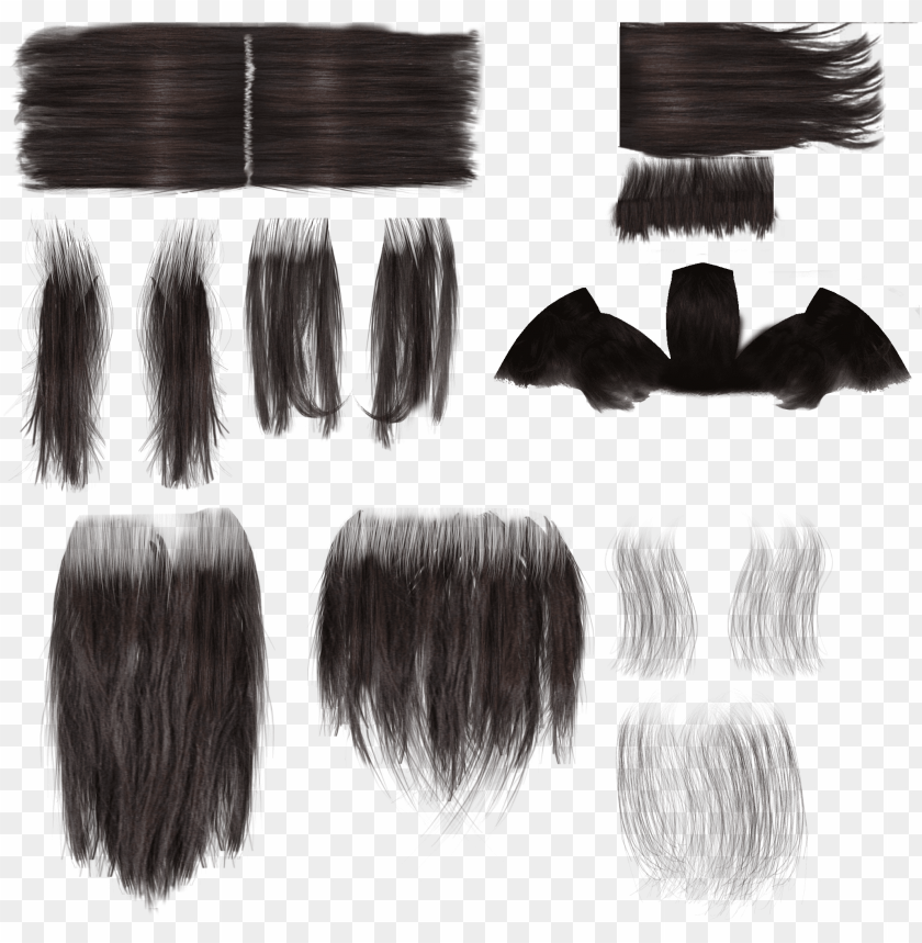 Free download | HD PNG long hair alpha texture PNG transparent with ...