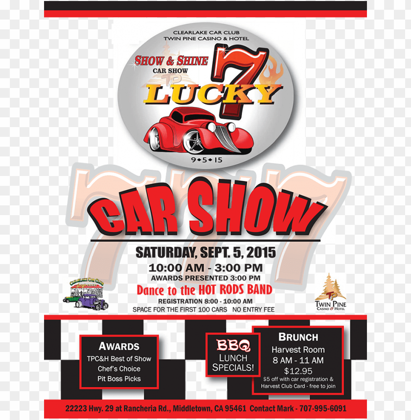 Free download | HD PNG lucky 7 car show flyer flyer PNG transparent ...