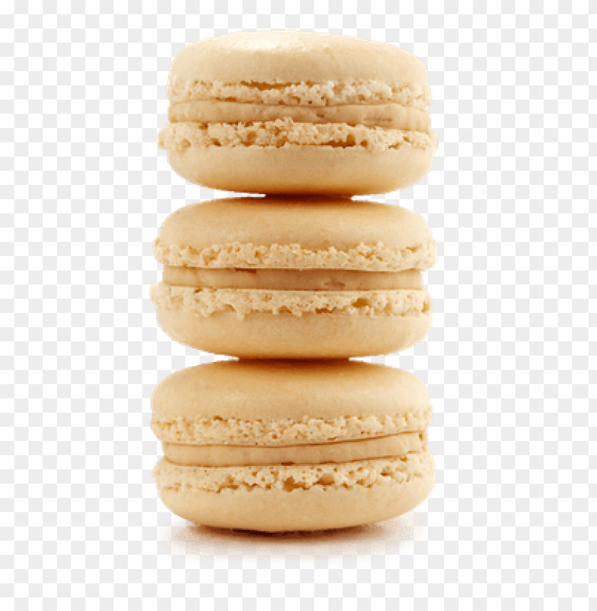 Free download | HD PNG triple stack of beige macarons PNG images with ...