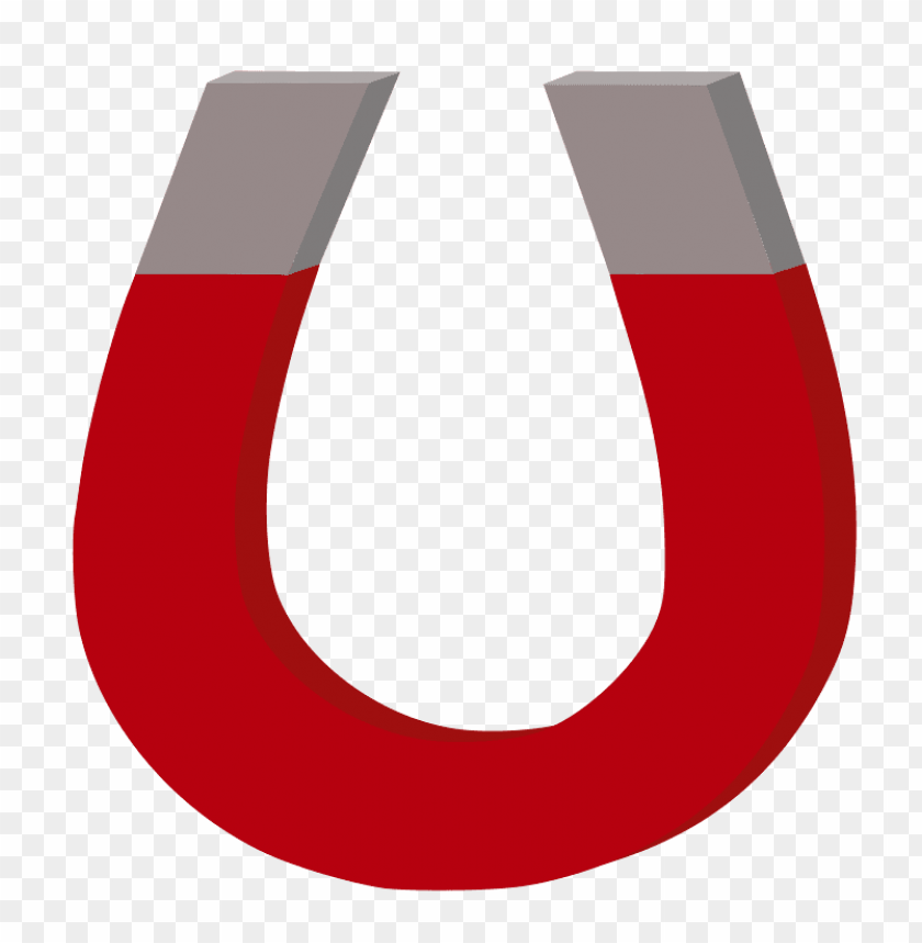 Free download | HD PNG red horseshoe magnet with grey tips clipart ...