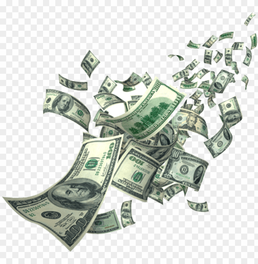 Free download | HD PNG flying money bills in wind effect PNG ...