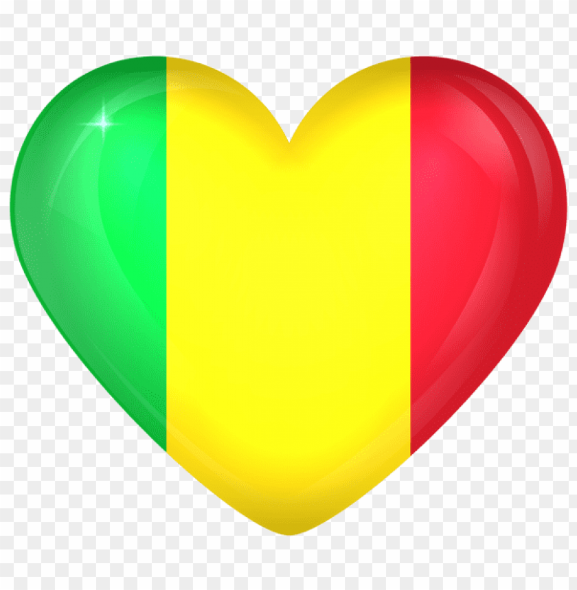 Free download | HD PNG mali large heart flag clipart png photo - 61096 ...