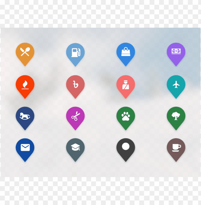 Free download | HD PNG map icons clean pin location map ui icons map ...