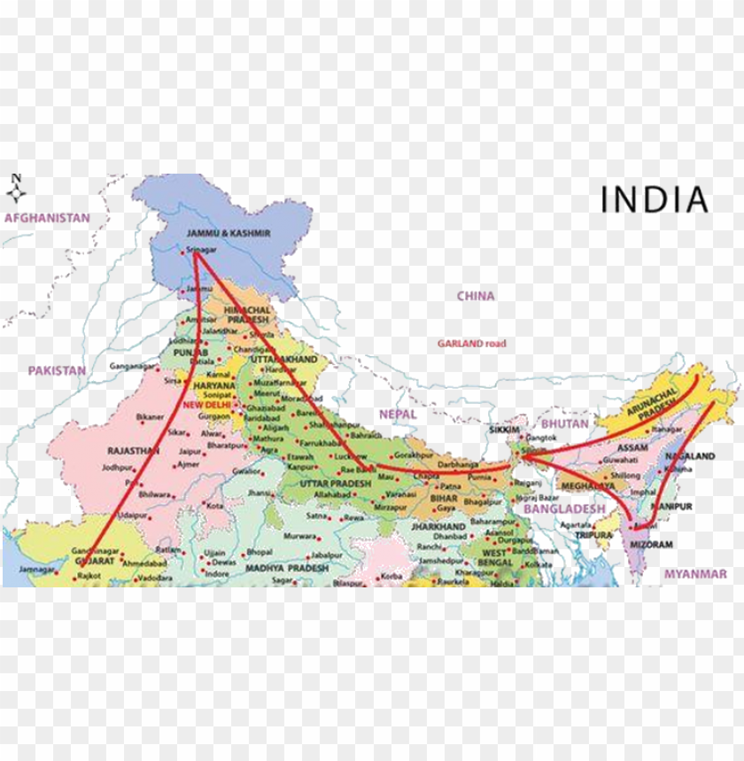 Free download | HD PNG map of bharatmala pariyojana road and highways ...