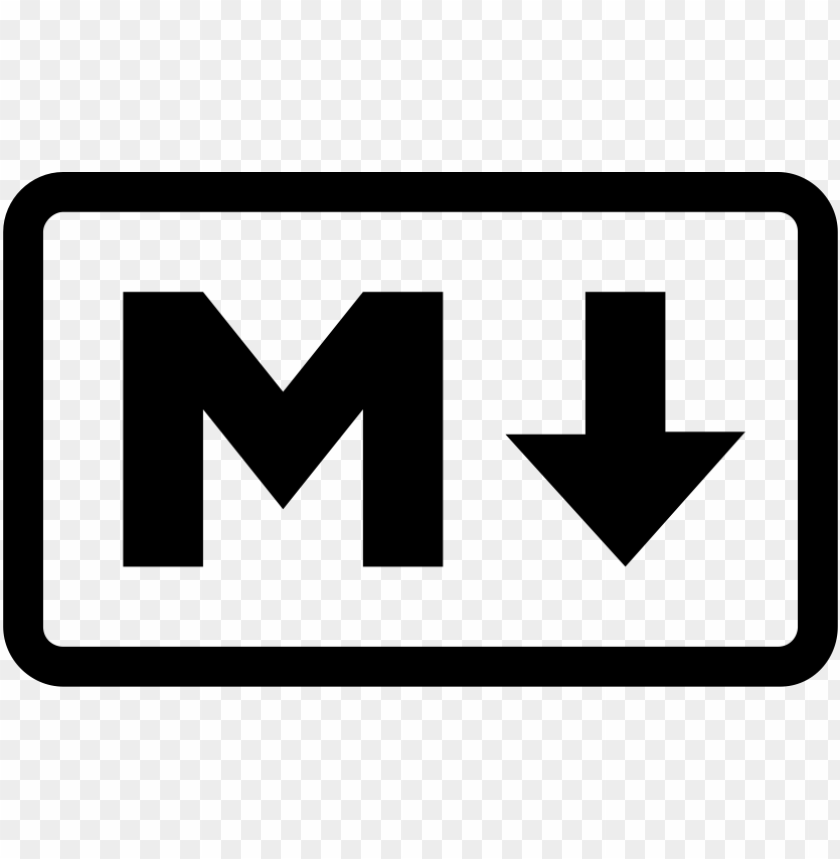 Free Download HD PNG Markdown Logo PNG Transparent With Clear