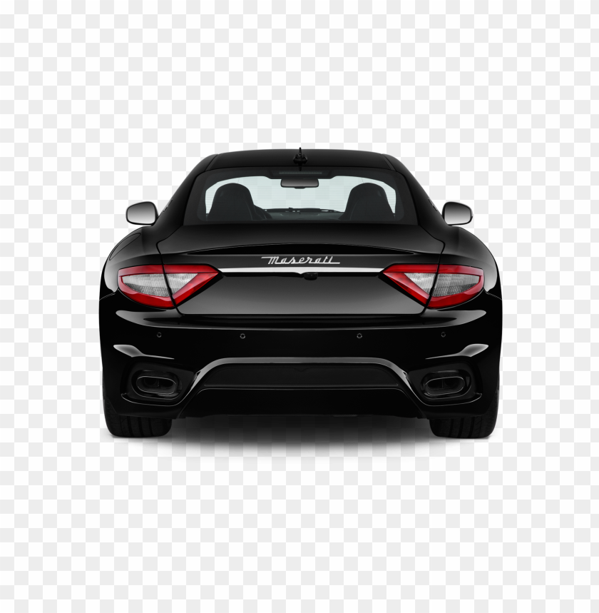 Free download | HD PNG black maserati granturismo coupe rear view ...