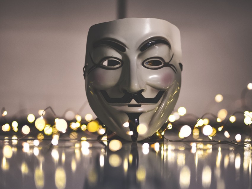 Free download | HD PNG mask glare bokeh anonymous 4k wallpaper | TOPpng