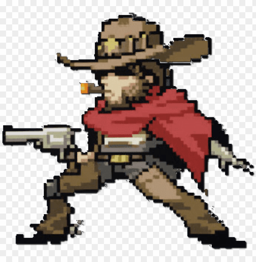 Free download | HD PNG mccree pixel spray png overwatch mccree pixel ...
