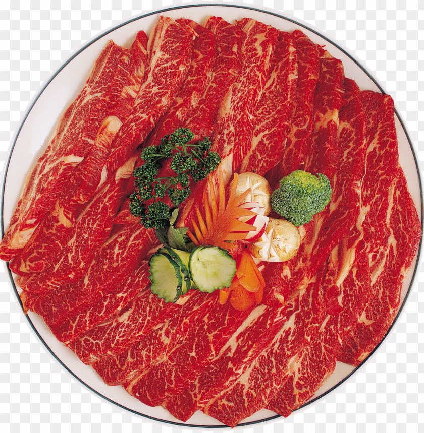 Free download | HD PNG beef slices with garnish on plate PNG images ...