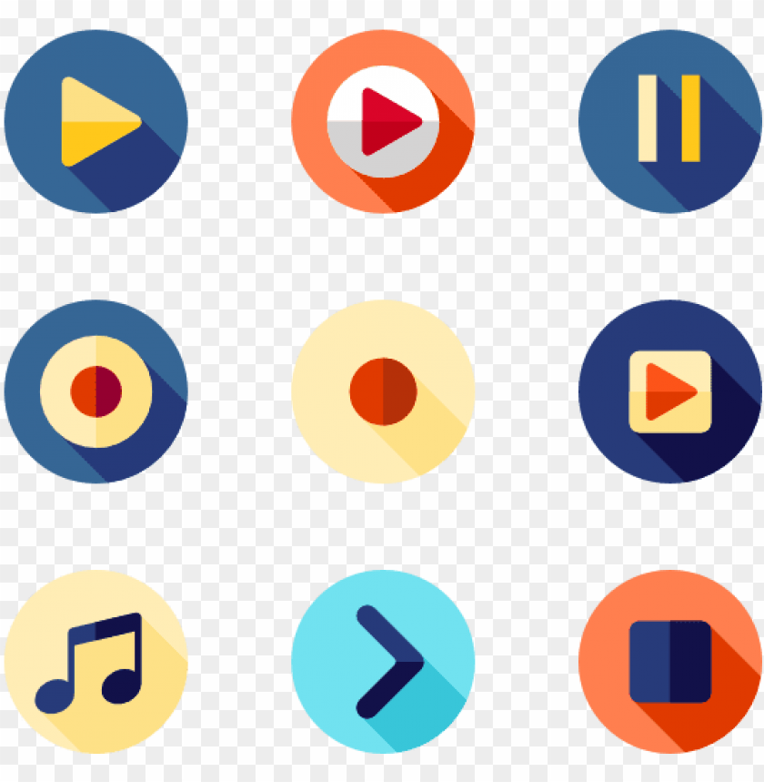 Free download | HD PNG media icons media player icons png - Free PNG ...