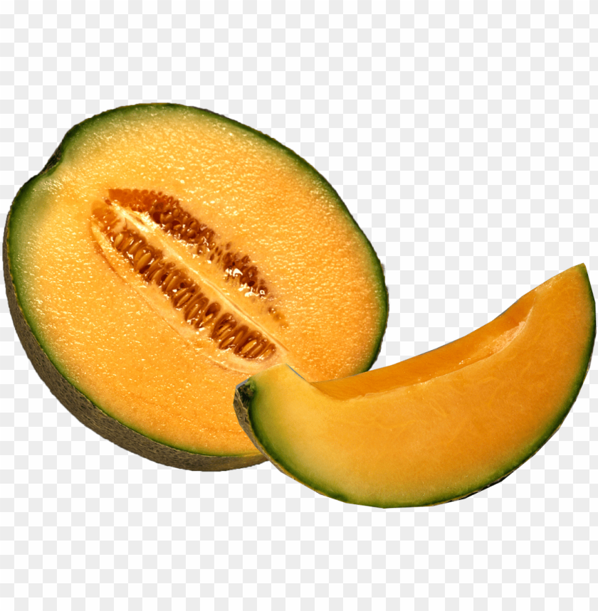 Free download | HD PNG cantaloupe slice with vibrant orange flesh and ...