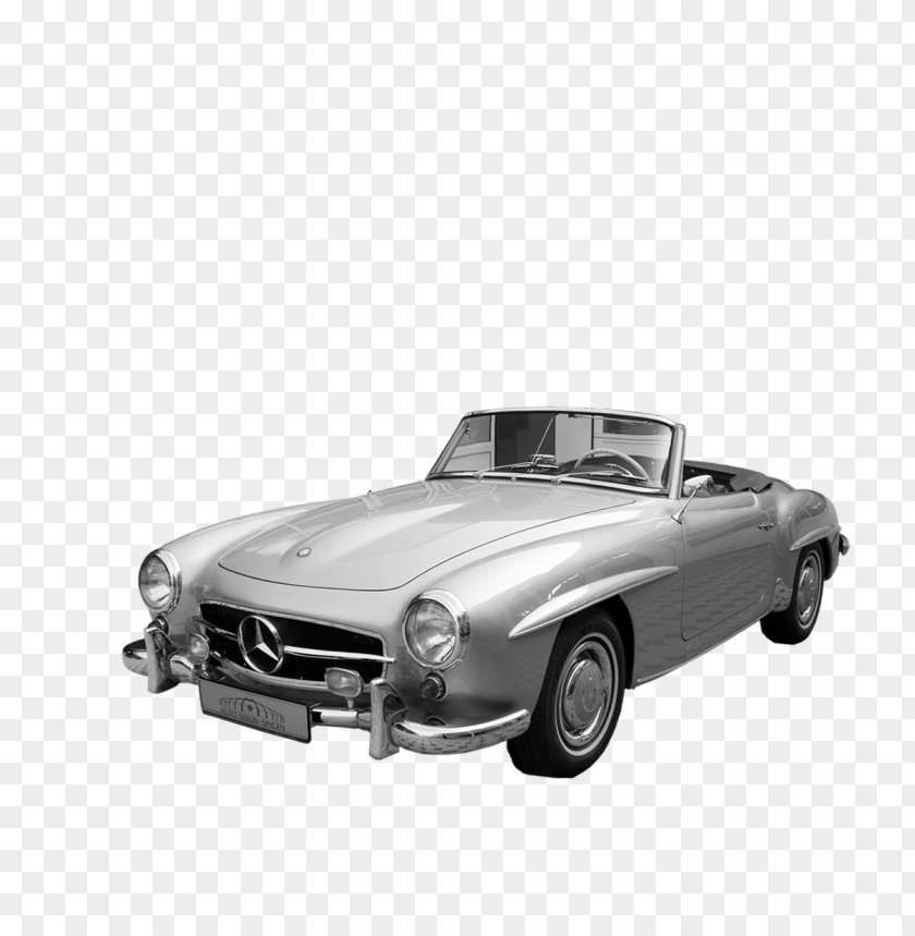 Free download | HD PNG mercedes benz vintage silver roadster png | TOPpng