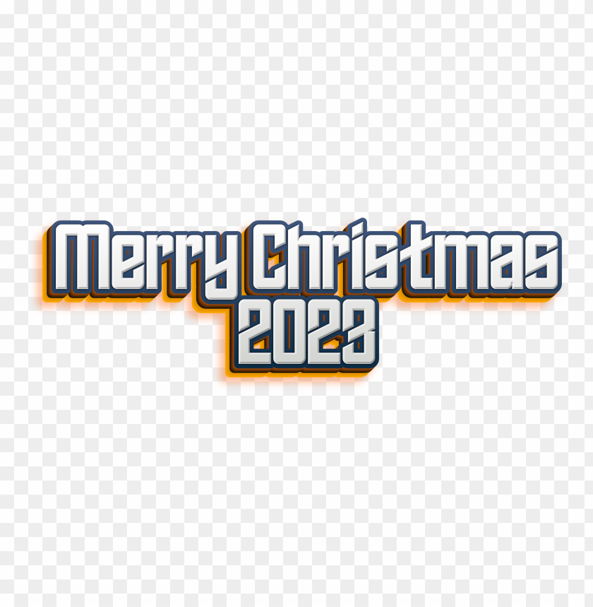 Free download | HD PNG merry christmas 2023 3d text effect with orange ...