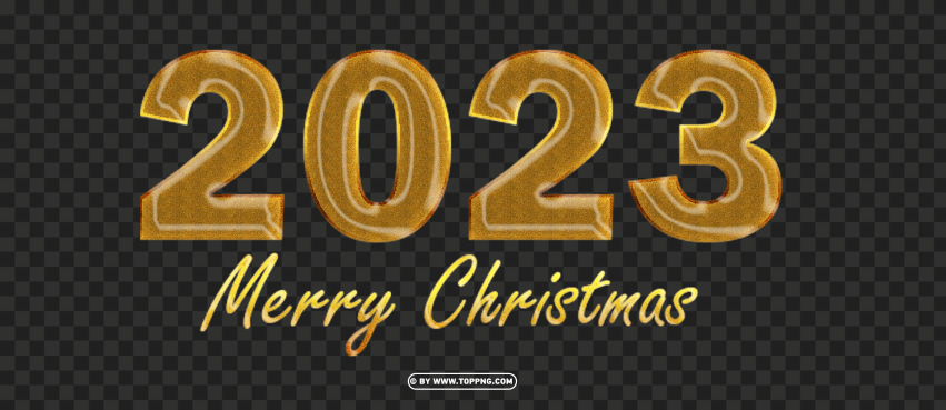 Free download | HD PNG merry christmas 2023 golden glitter design png ...