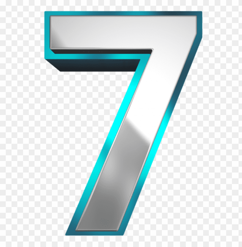 Free download | HD PNG metallic and blue number seven clipart png photo ...