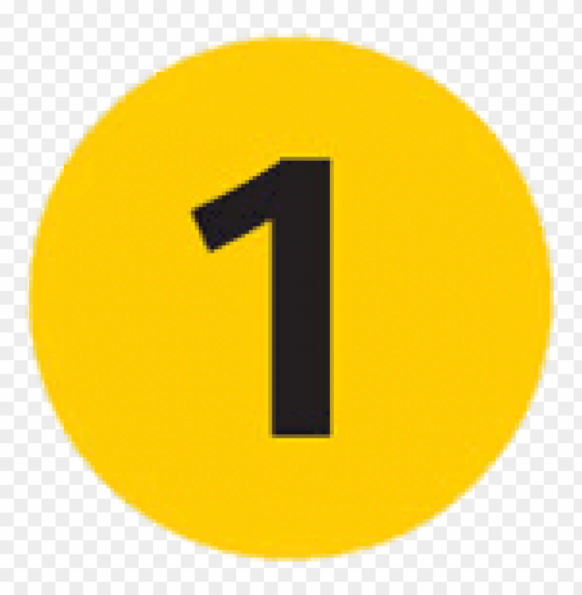 Free download | HD PNG Transparent PNG image Of bright yellow number 1 ...