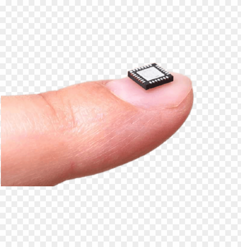 Free download | HD PNG microchip on fingernail miniature size | TOPpng