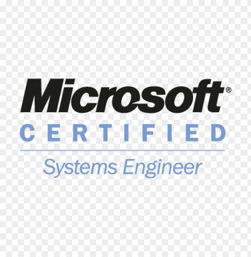 Free download | HD PNG microsoft certified systems engineer vector logo ...