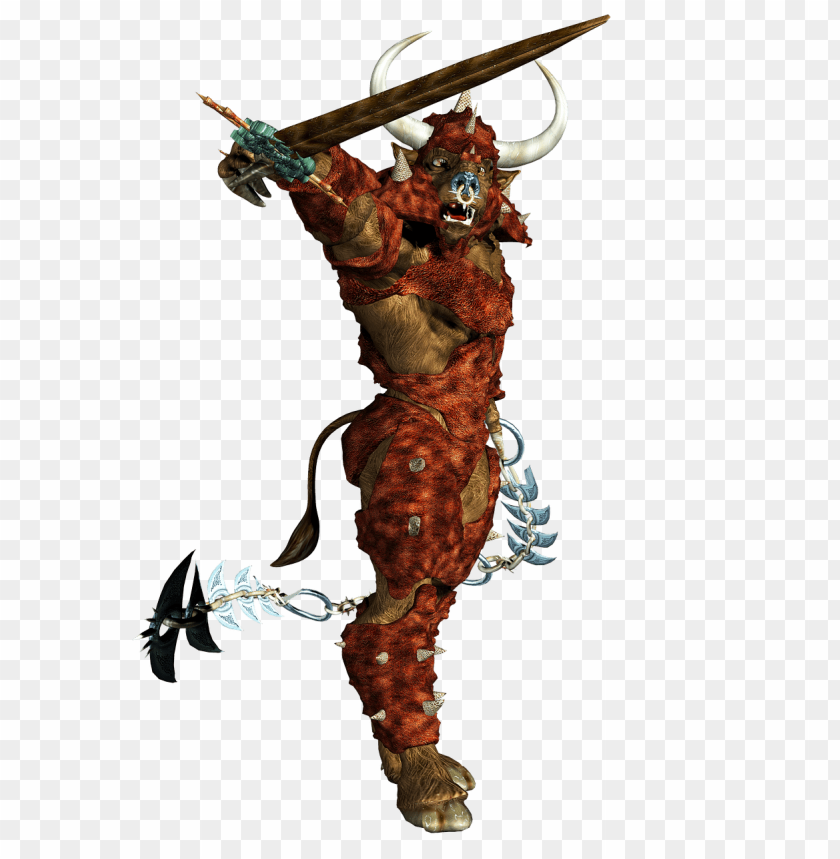 Free download | HD PNG minotaur brandishing sword PNG transparent with ...