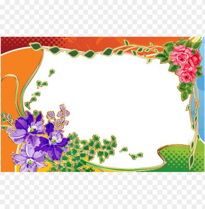 Free download | HD PNG mix flowers frame background best stock photos ...
