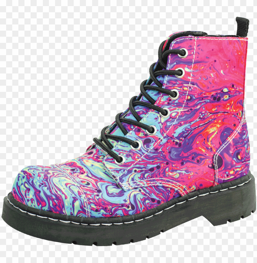 Free download | HD PNG mix paint print 7 eye vegan combat boot PNG ...