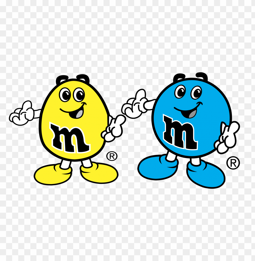 Free download | HD PNG classic yellow and blue mms characters - Image ...