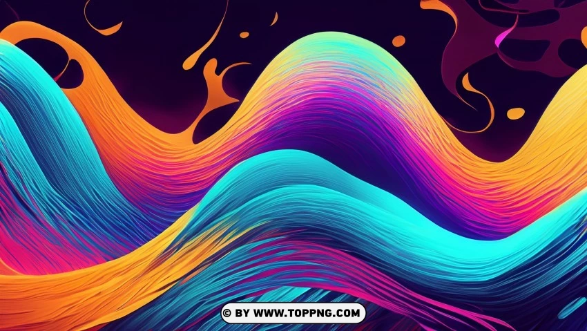 Free download | HD PNG modern and contemporary colorful abstract waves ...