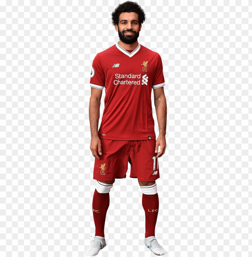 Free download | HD PNG mohamed salah in liverpool red kit png | TOPpng