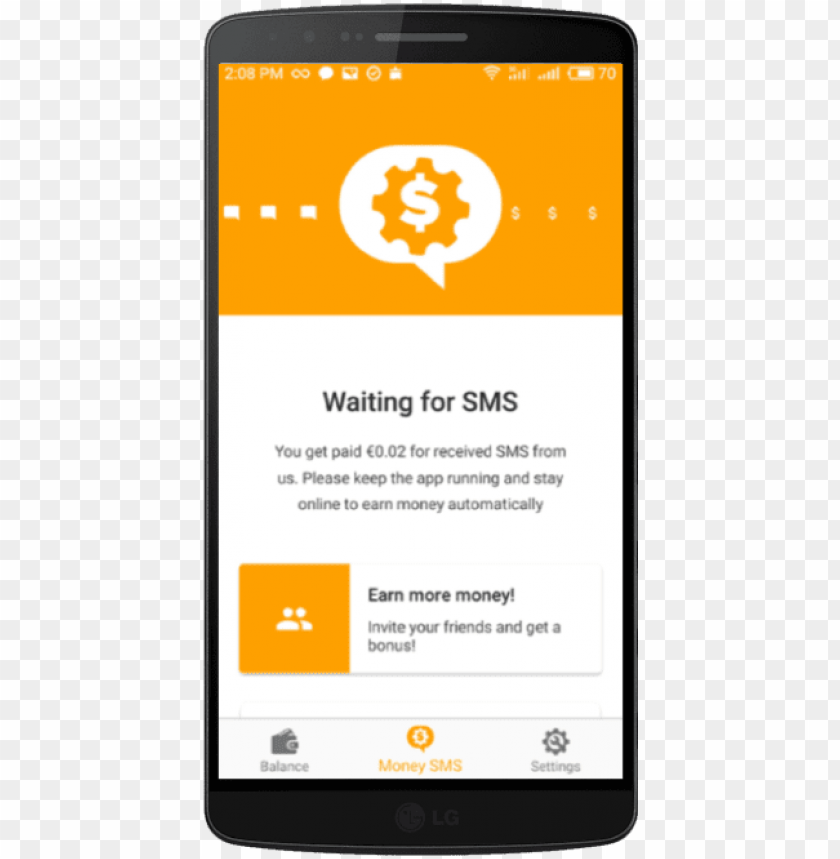 Free download | HD PNG money sms app make money online sms PNG ...