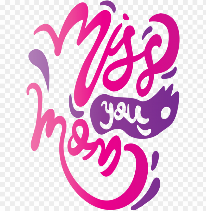 Free download | HD PNG mothers day logo design pink m for miss you mom ...