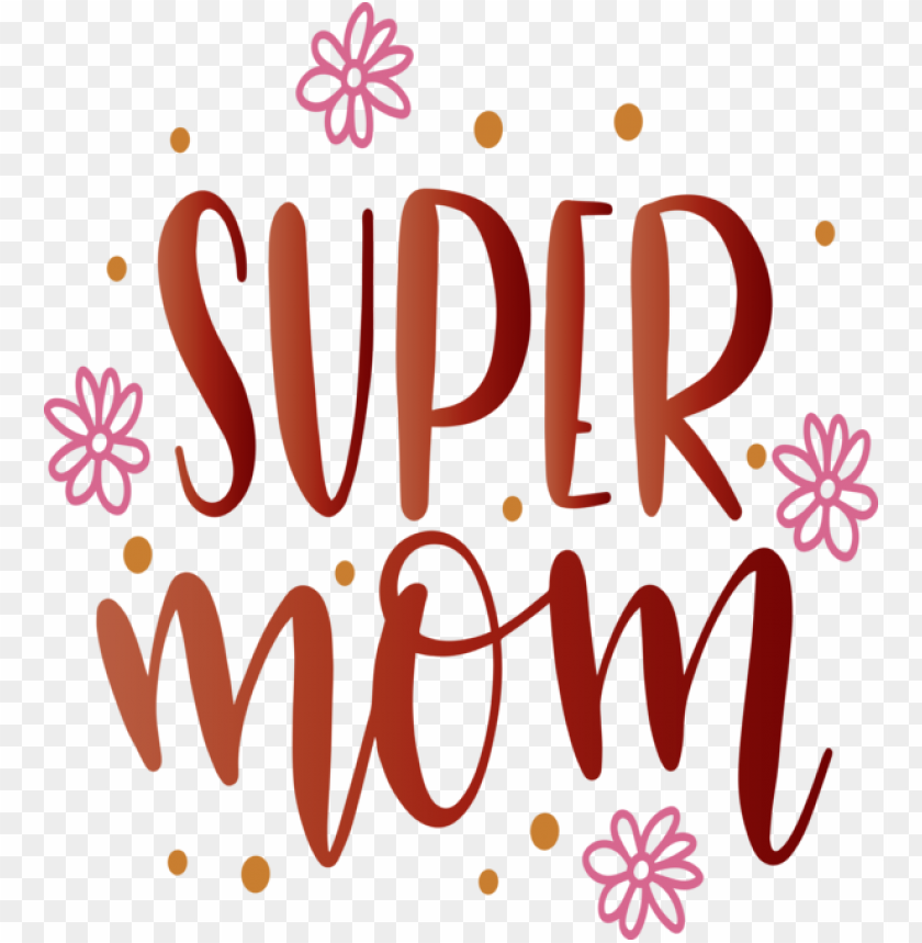 Free download | HD PNG mothers day logo flower line for super mom for ...