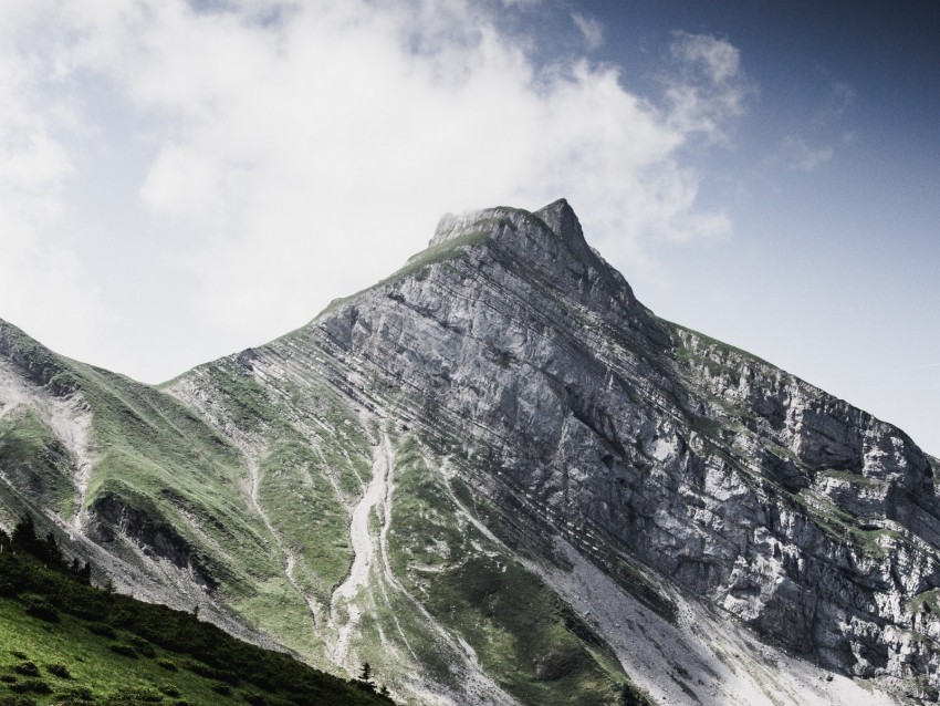 Free download | HD PNG mountain peak clouds slope landscape 4k ...