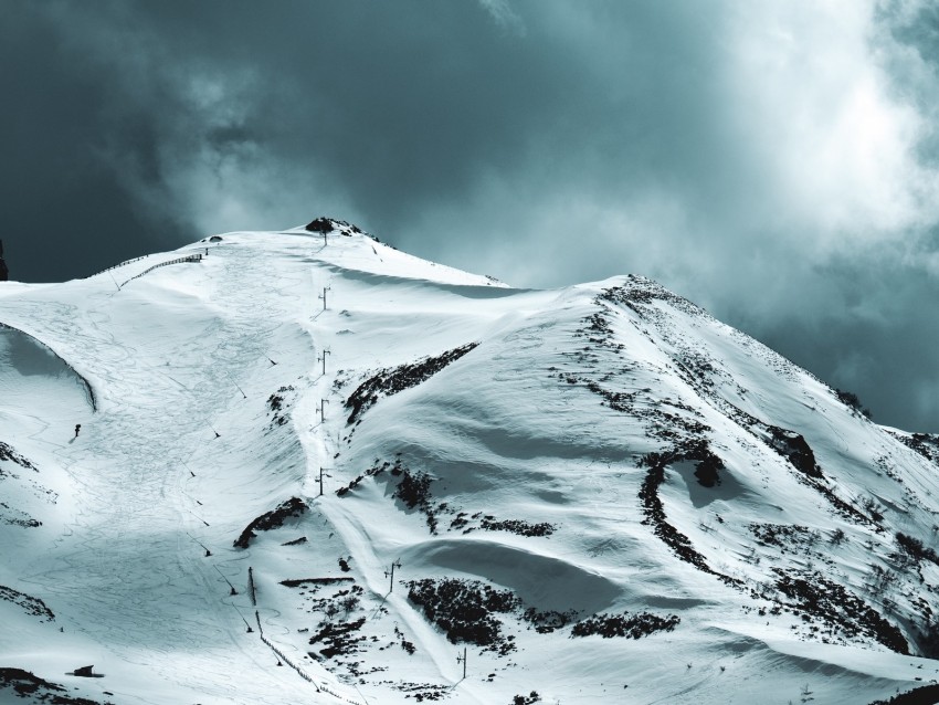 Free download | HD PNG mountain peak snow sky cloudy 4k wallpaper | TOPpng