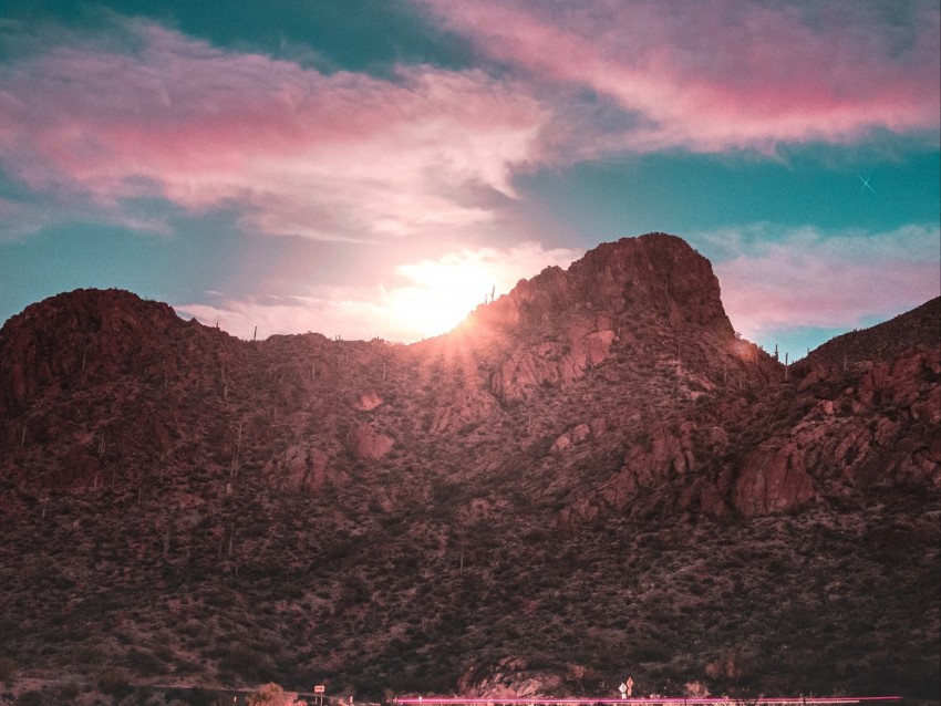 Free download | HD PNG mountain sky sunset clouds landscape 4k ...