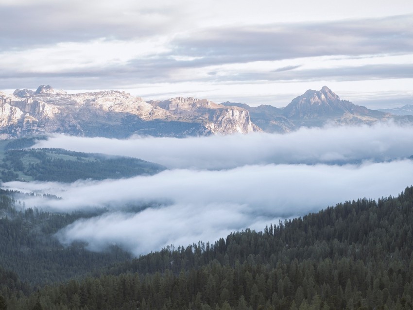 Free download | HD PNG mountains forest fog clouds landscape 4k ...