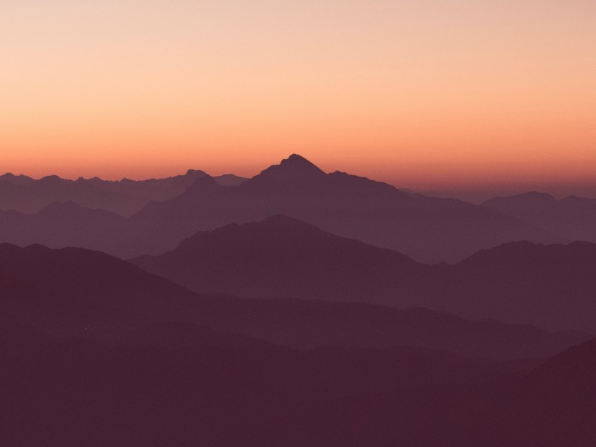 Free download | HD PNG mountains horizon outlines sunset sky 4k ...