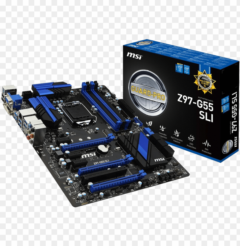 Free download | HD PNG msi g55 sli box with board msi h97m g43 PNG ...