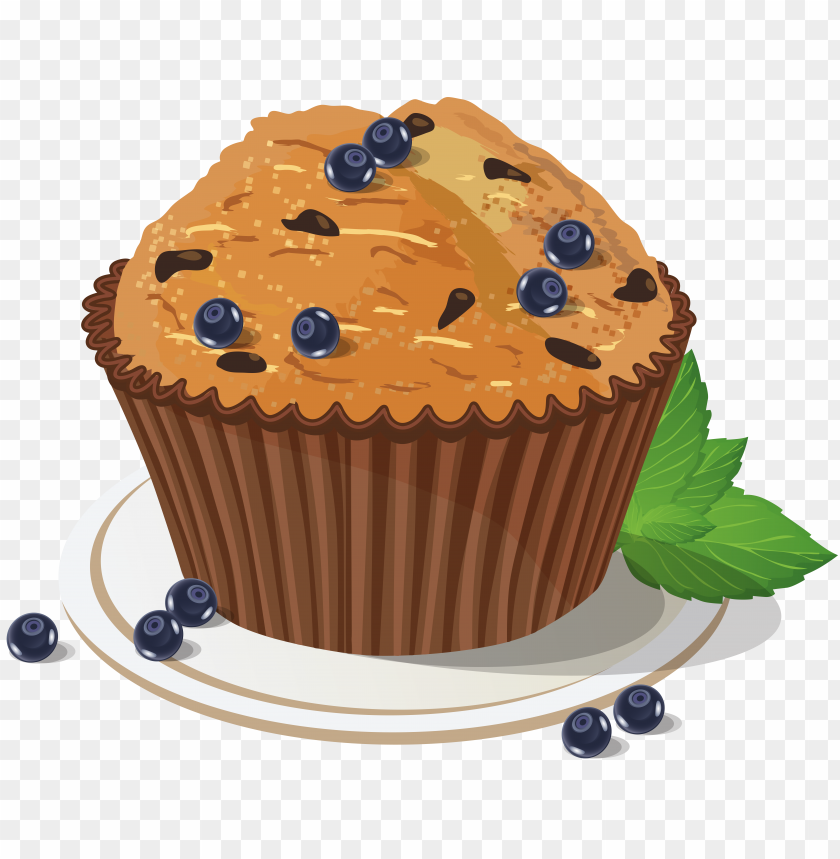Free download | HD PNG blueberry muffin with leaf garnish PNG images ...