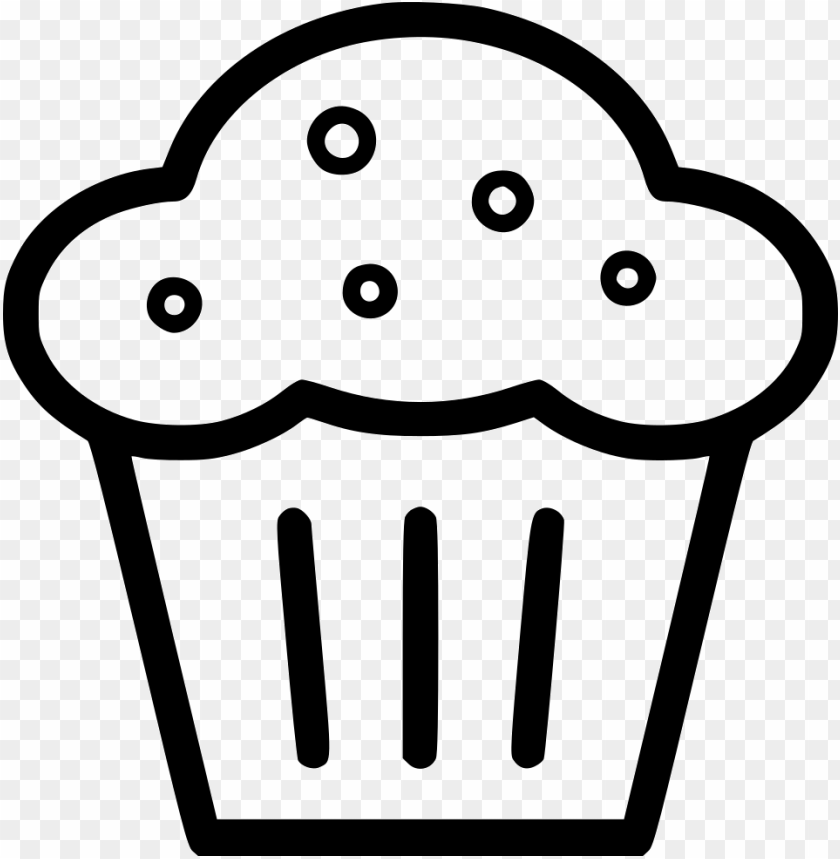 Free download | HD PNG simple muffin icon in black outline PNG images ...