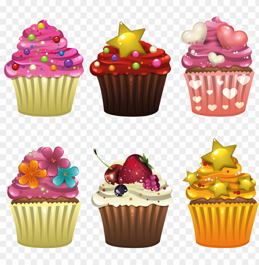 Free download | HD PNG cartoon muffins with decorative stars PNG images ...