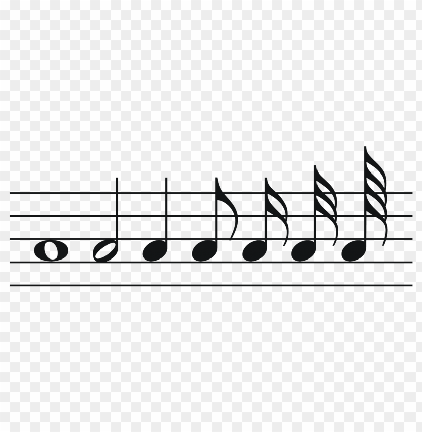 Free download | HD PNG musical notes large to small PNG transparent ...